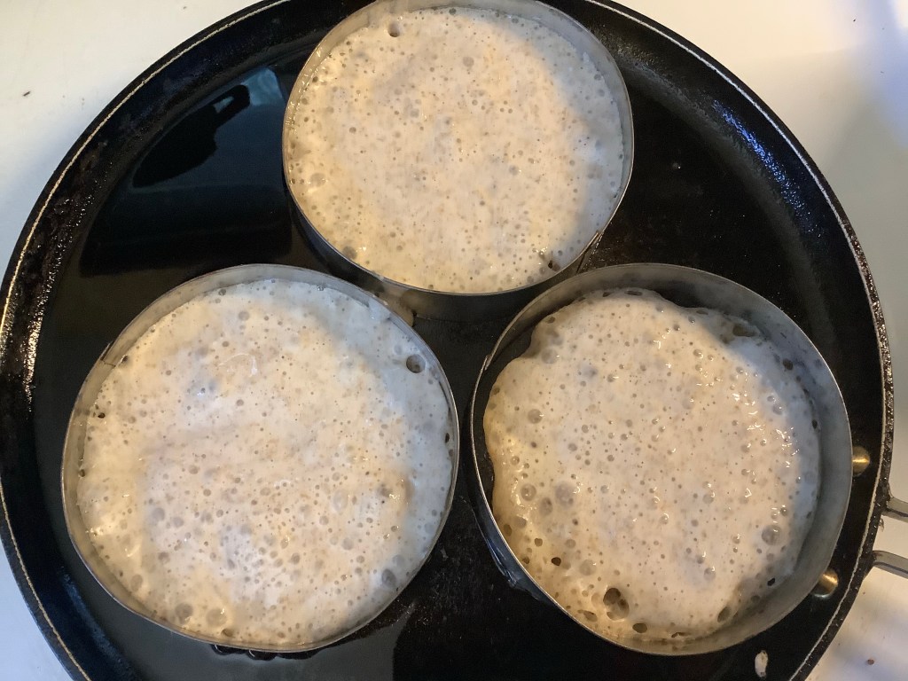 Vegan Crumpets…from Sourdough Starter Discard – Sideways Cottage…